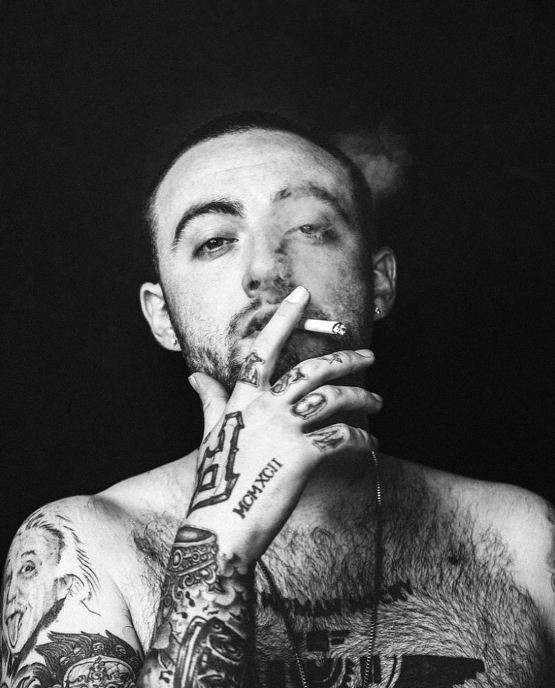 Mac Miller Black And White