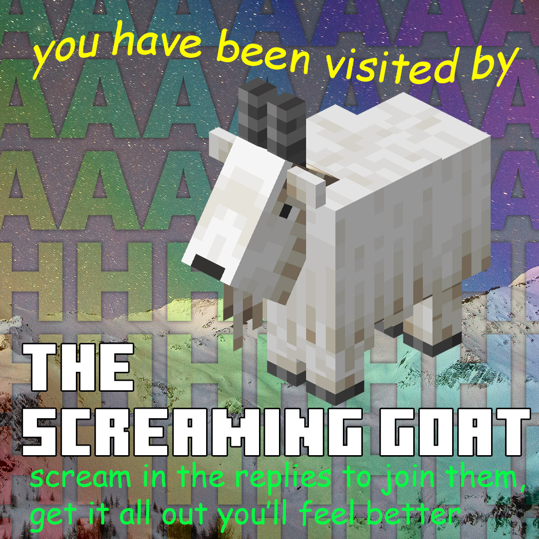 Funny Screaming Goat