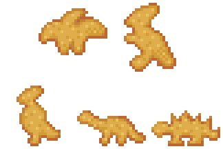 Minecraft Gold Nugget Pixel Art