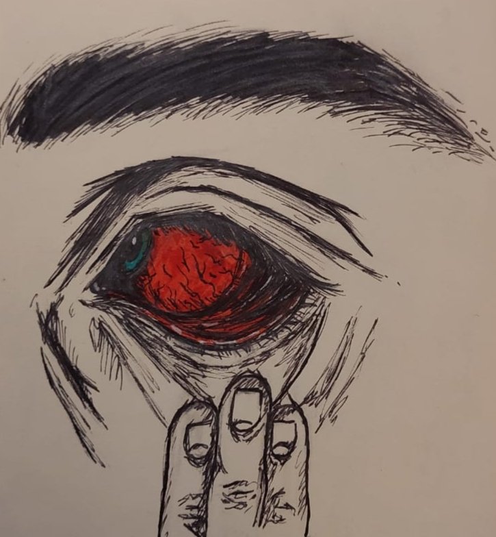 Red Eye Drawing