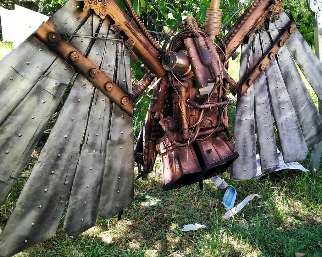 Steampunk Jetpack With Wings