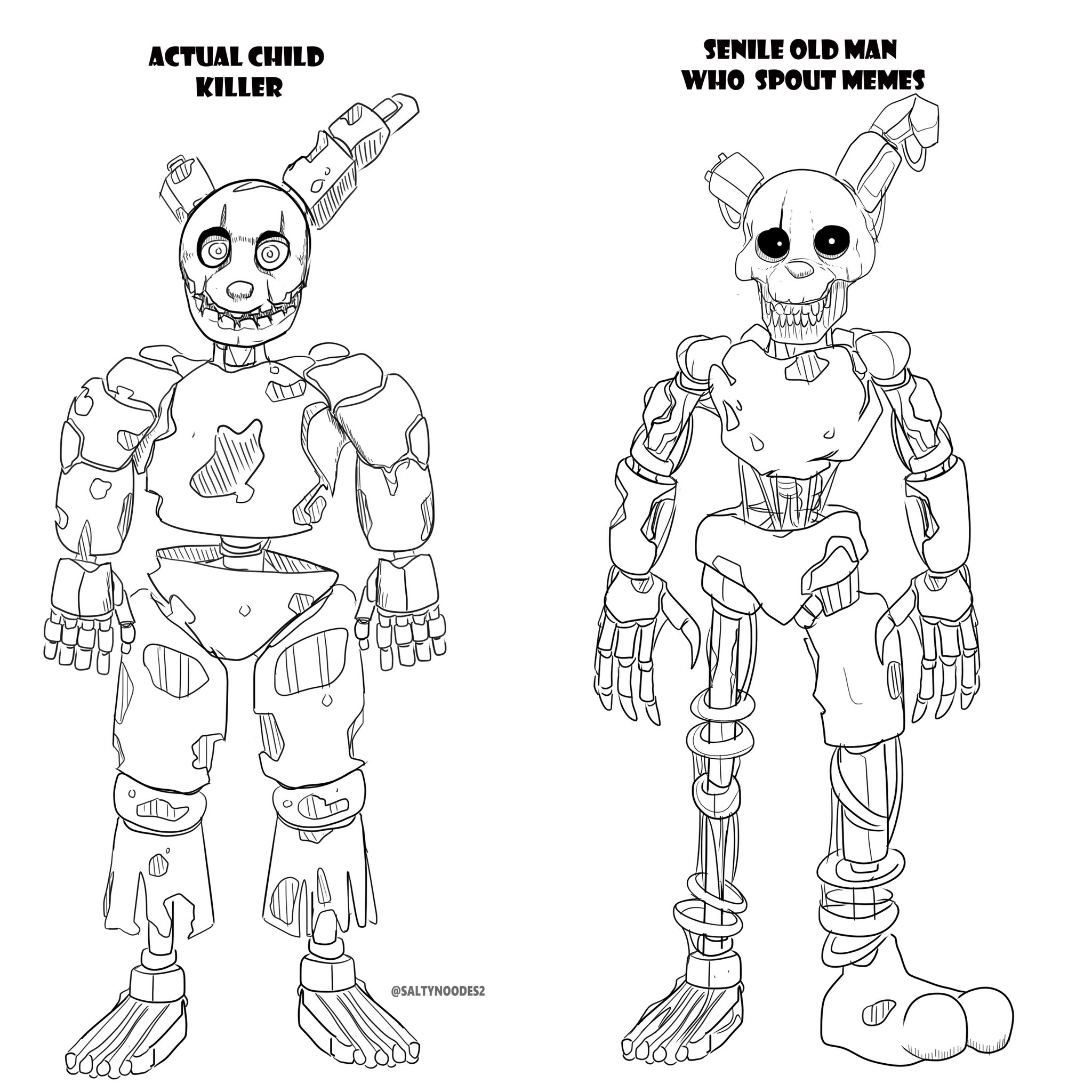 Fnaf Draw Kills Coloring Pages