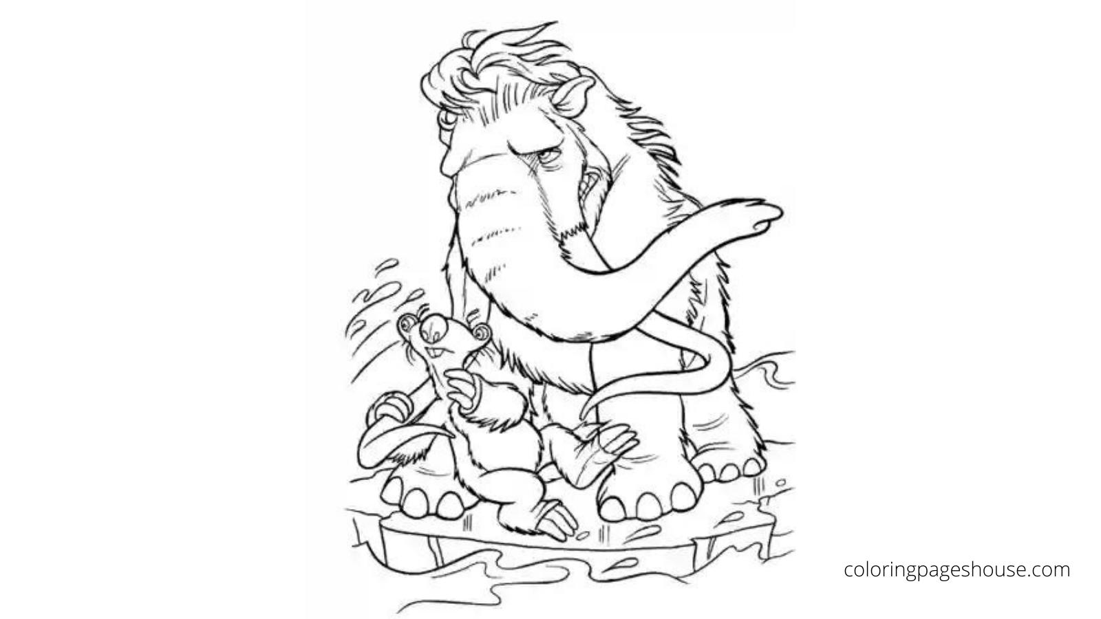 Ice Age Coloring Pages
