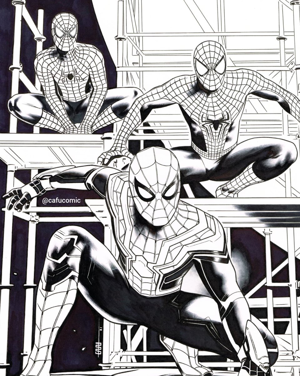 Spiderman Comic Black And White