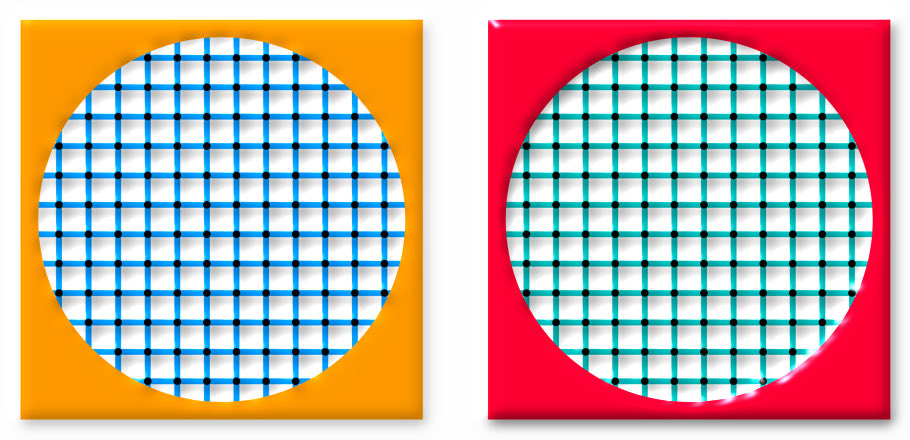 kind of the scintillating grid illusion Akiyoshi Kitaoka @akiyoshikitaoka