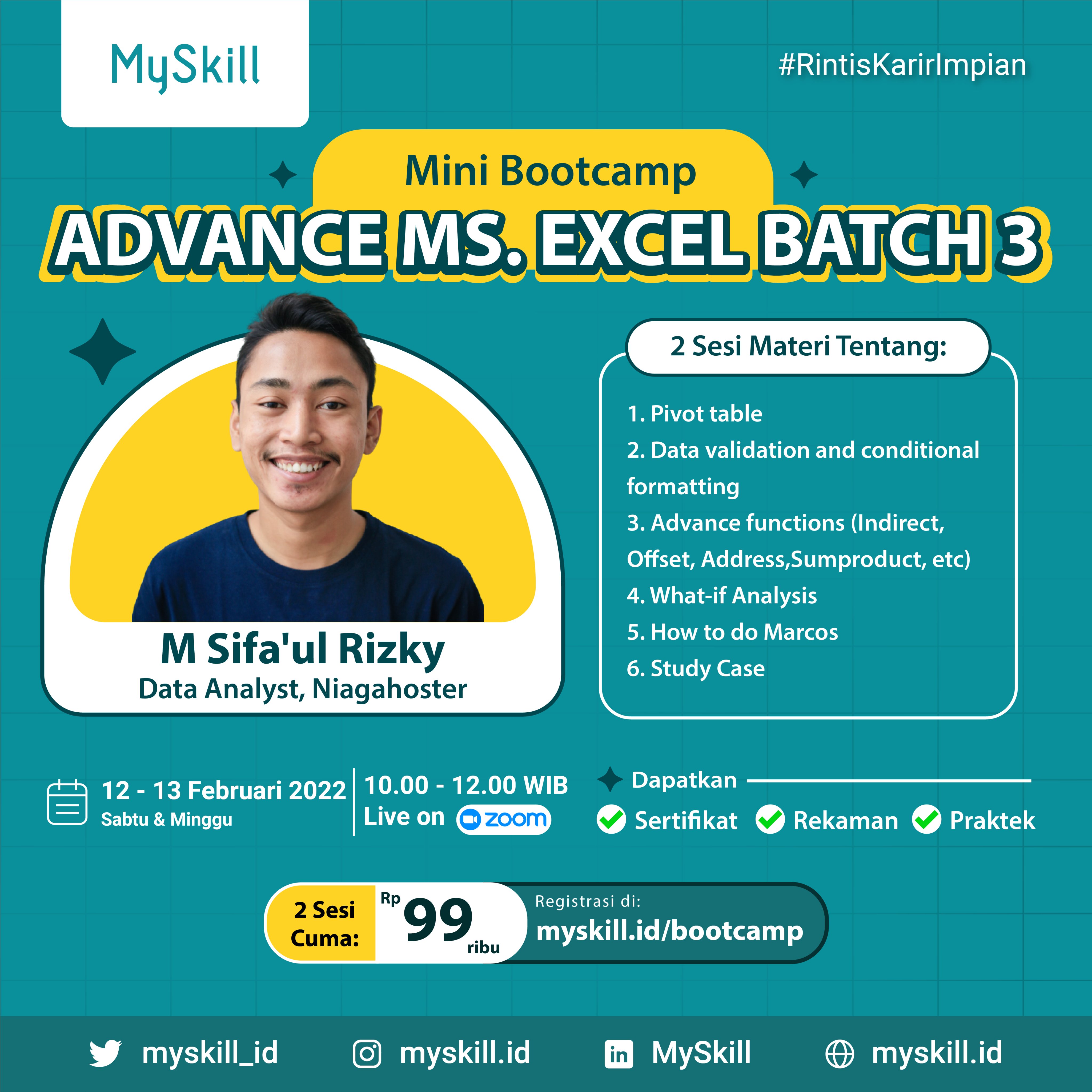 MySkill - Si Paling Belajar 💎 on Twitter: "Sip lah gas~ RUMUS-RUMUS DASAR EXCEL BUAT PEMULA ...