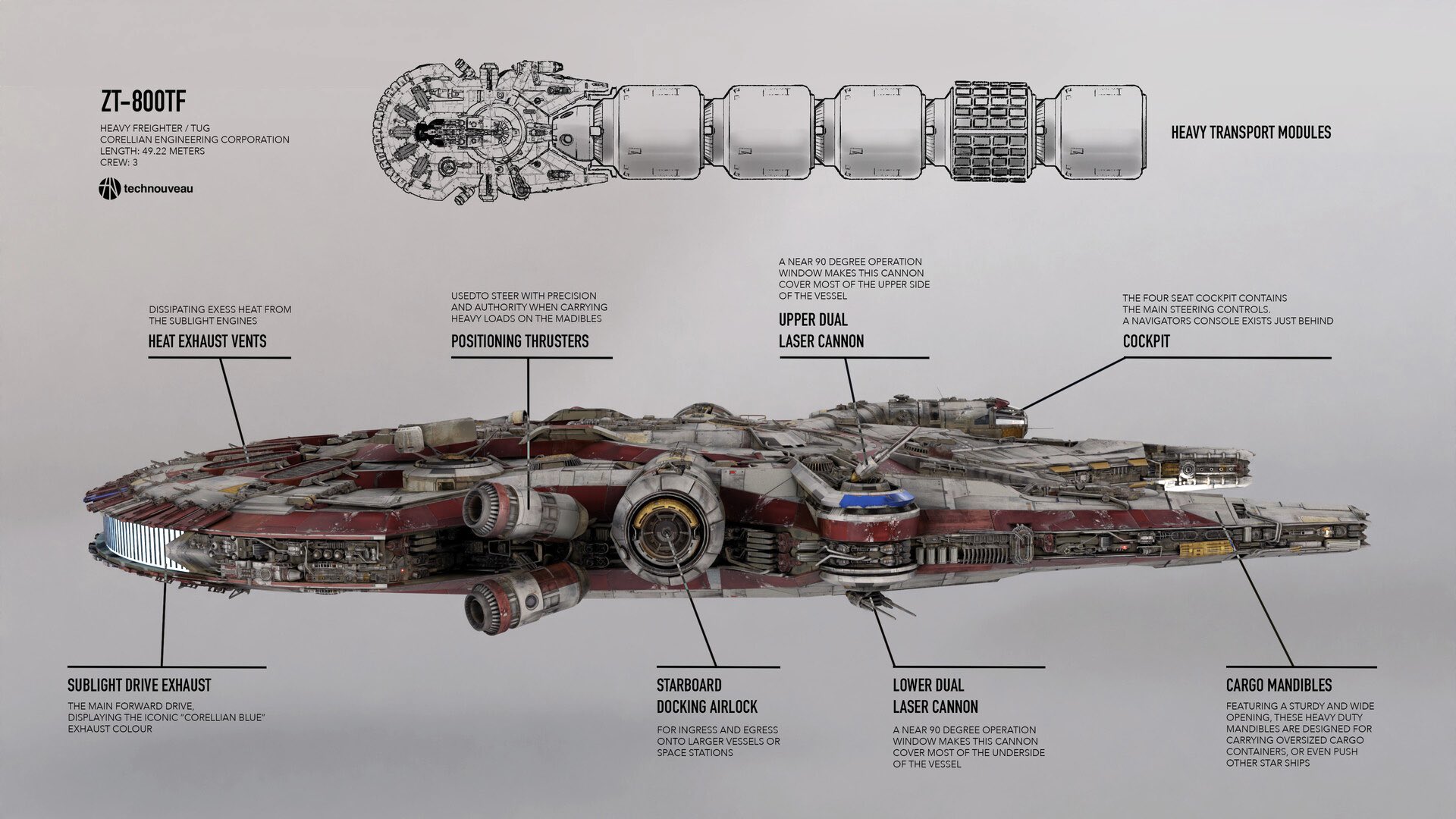 Corellian Freighter Concept Art