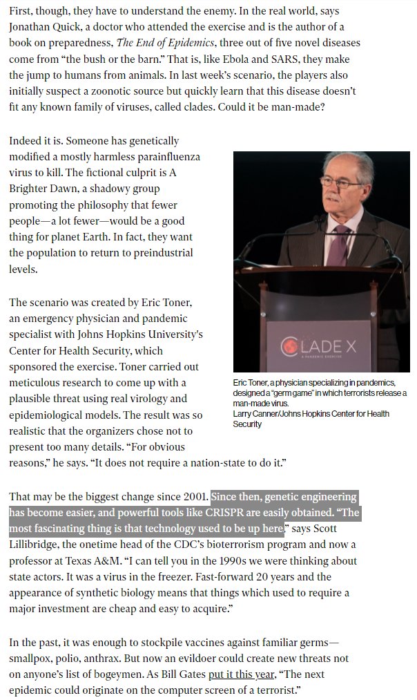 MIT on Clade X simulation exercise: "It’s fiction, but America just got ...