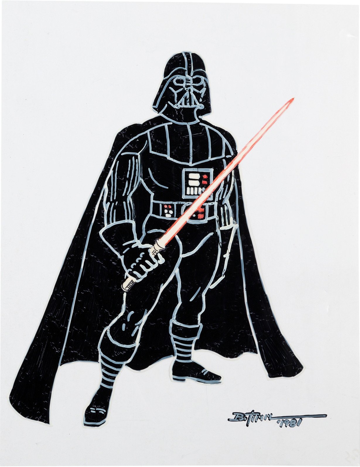 Darth Vader Full Body Stencil