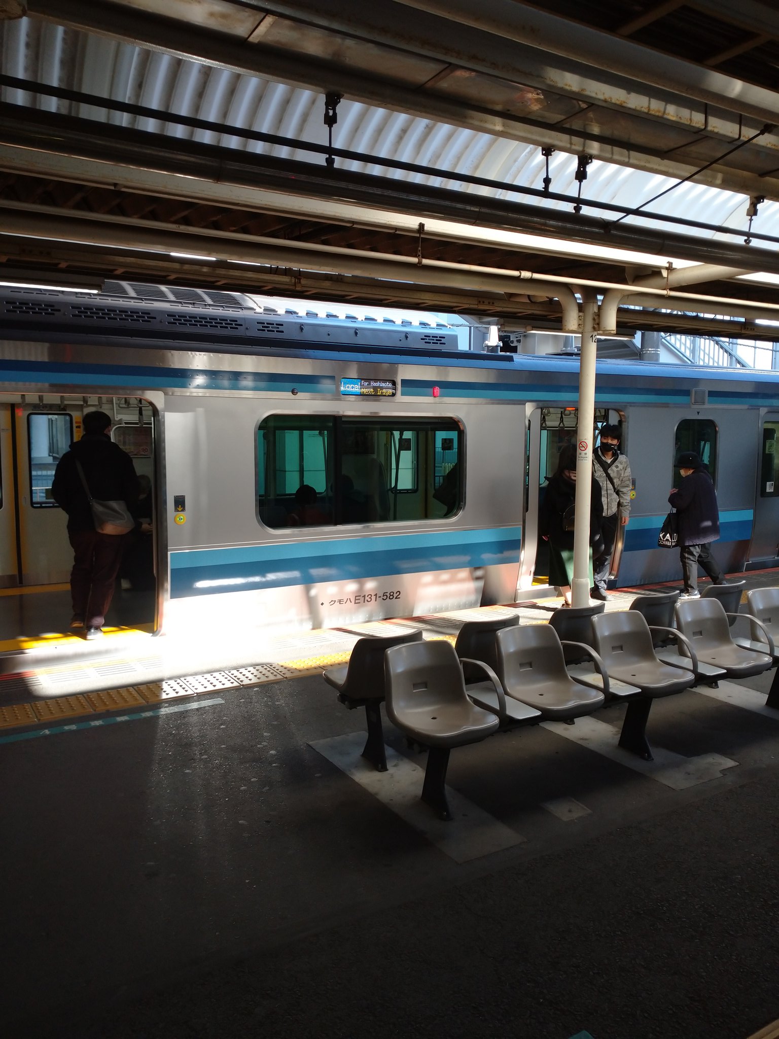 たぐちっ on Twitter: "お、相模線のE131系580番台の2本目かつラストナンバー、コツG-12編成が営業開始してますね～。今日は81F。205系は、また1本離脱かな。 https ...