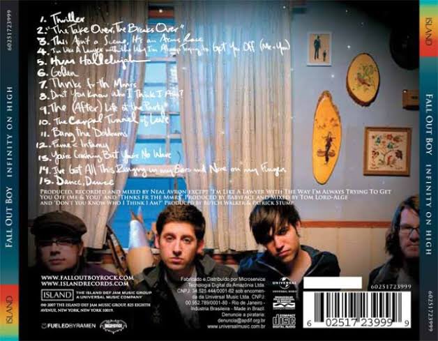 Fall Out Boy Infinity On High Album Cover