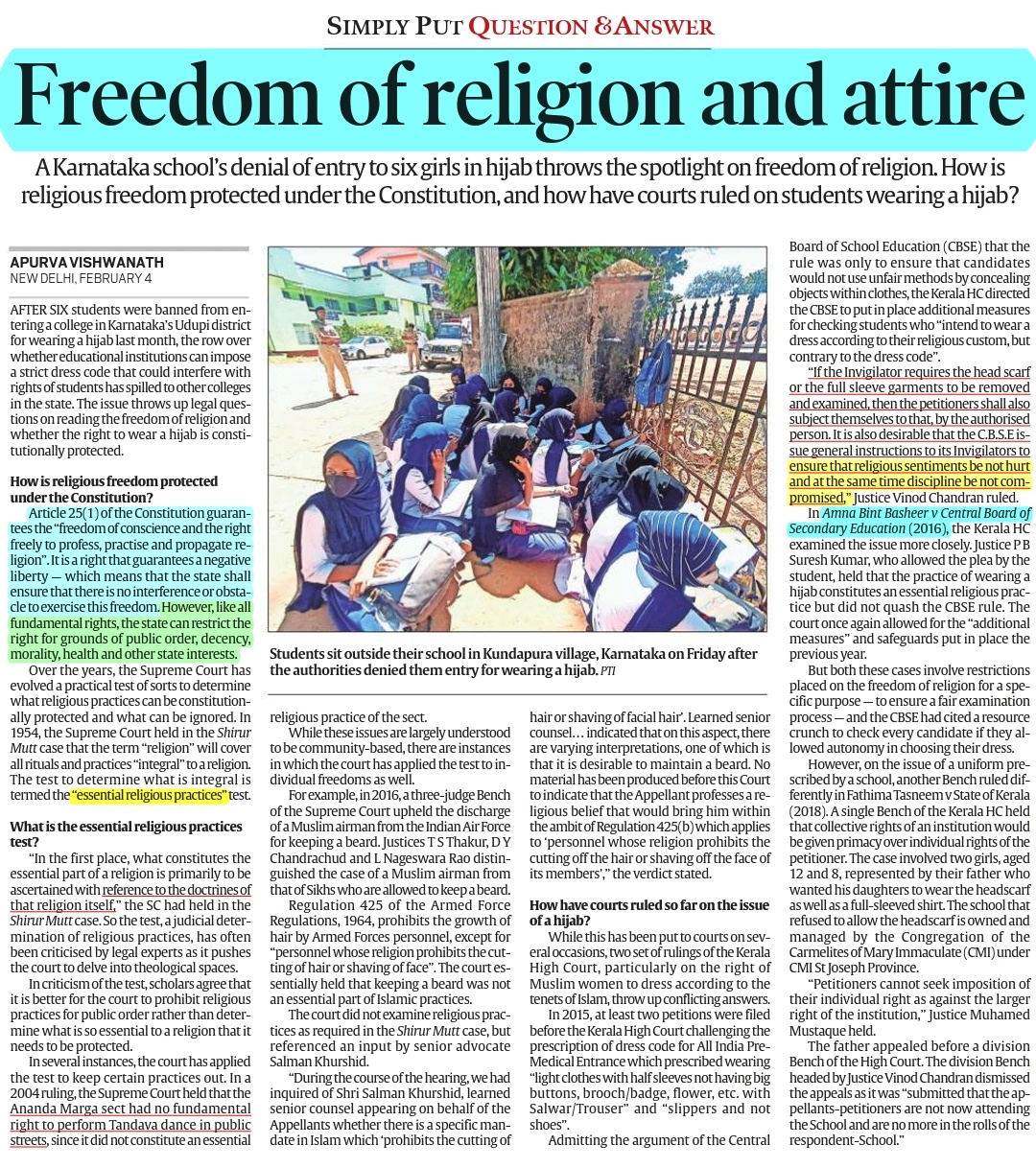 Freedom Of Religion Examples