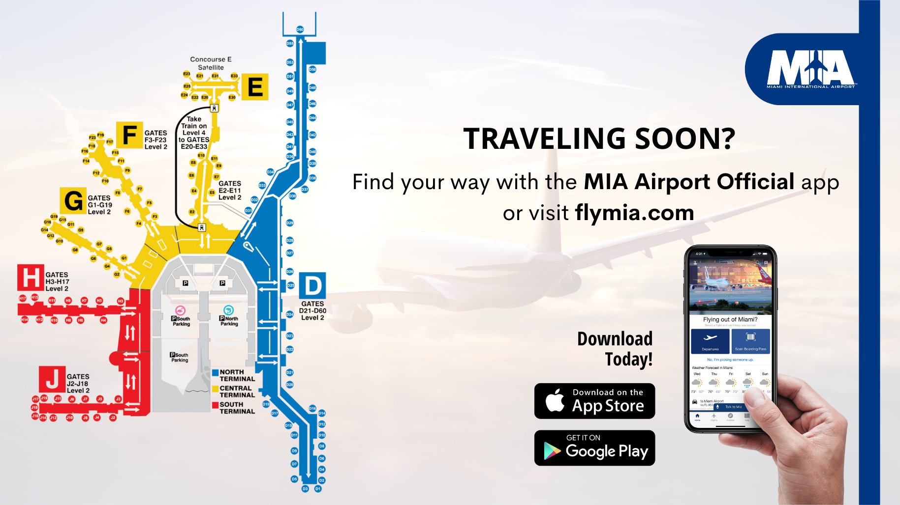 Miami International Airport Terminal Map MIA: Miami Airport Guide
