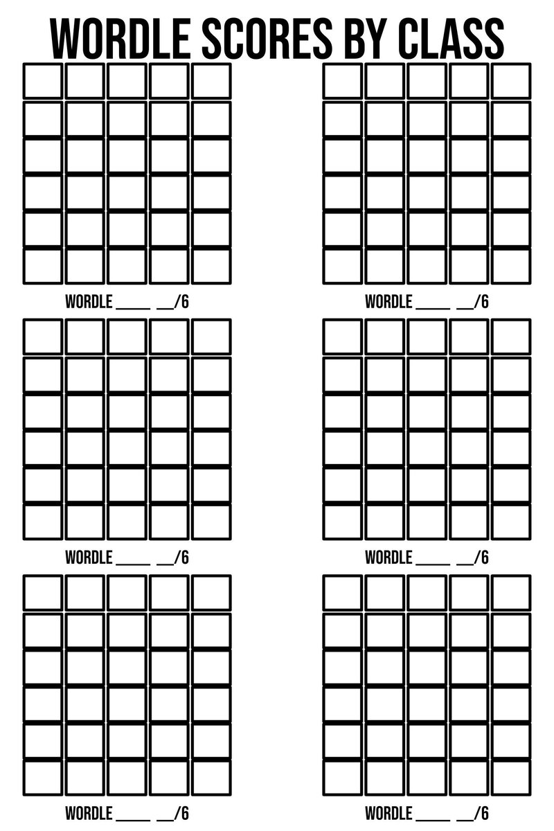 Free Printable Wordle Template - FREE Templates