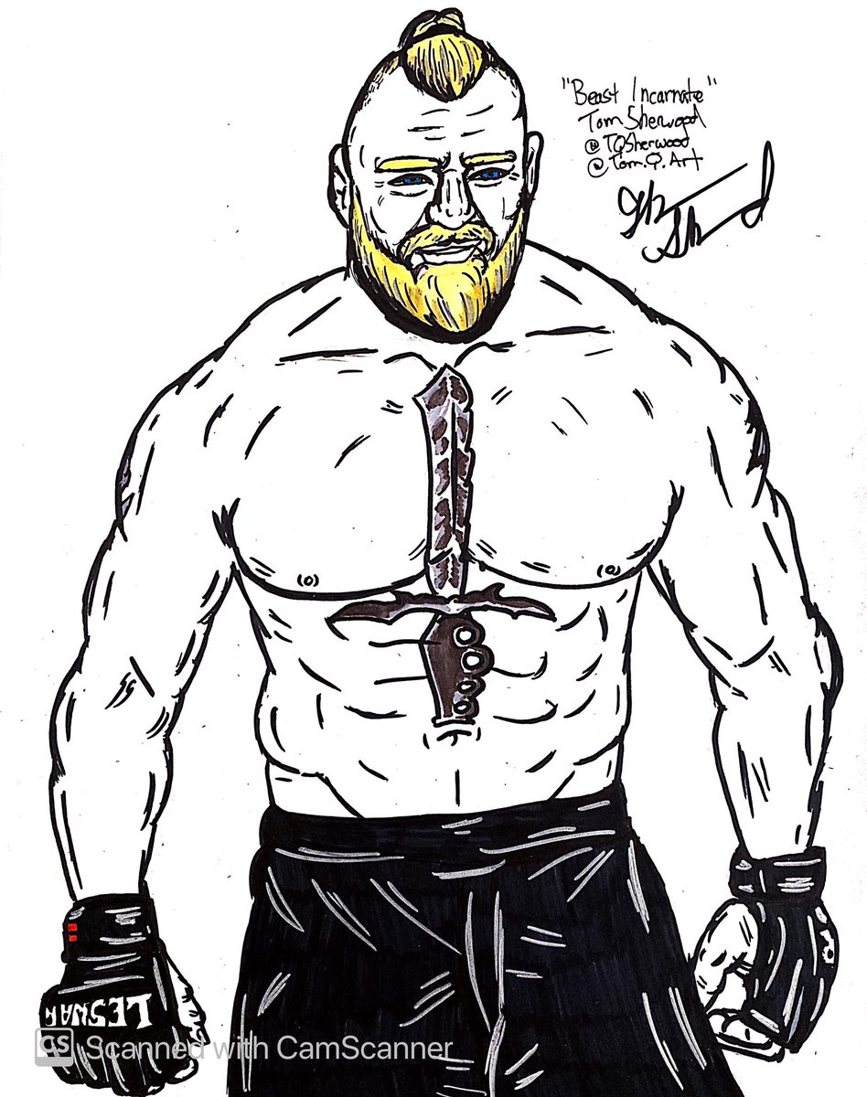 How To Draw Brock Lesnar