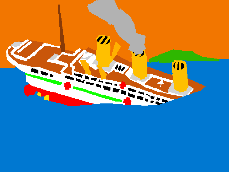Britannic Sinking Animation