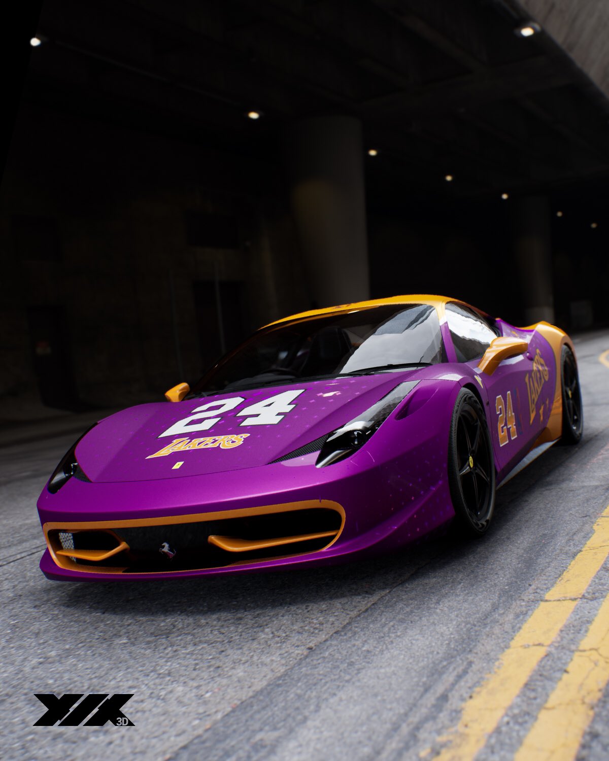 Kobe Bryant Ferrari 458 Spider