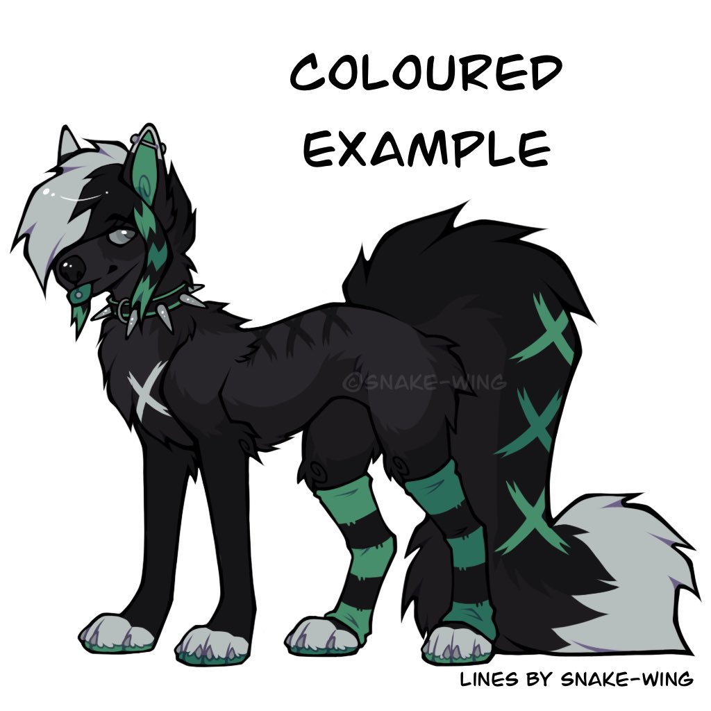 Anime Winged Wolf Base