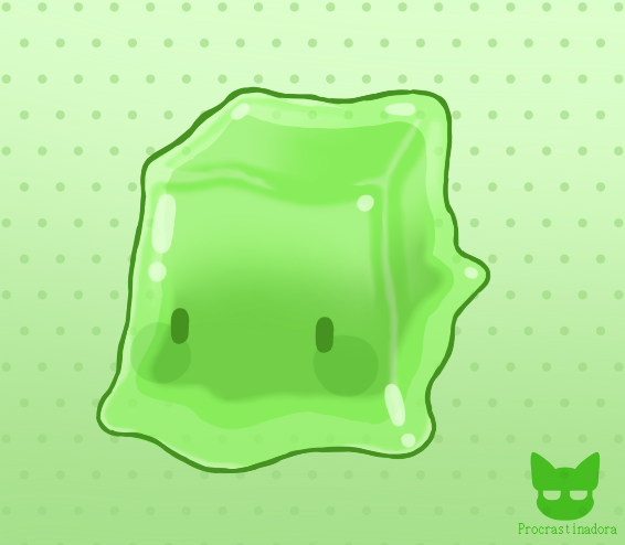 Minecraft Slime Drawing