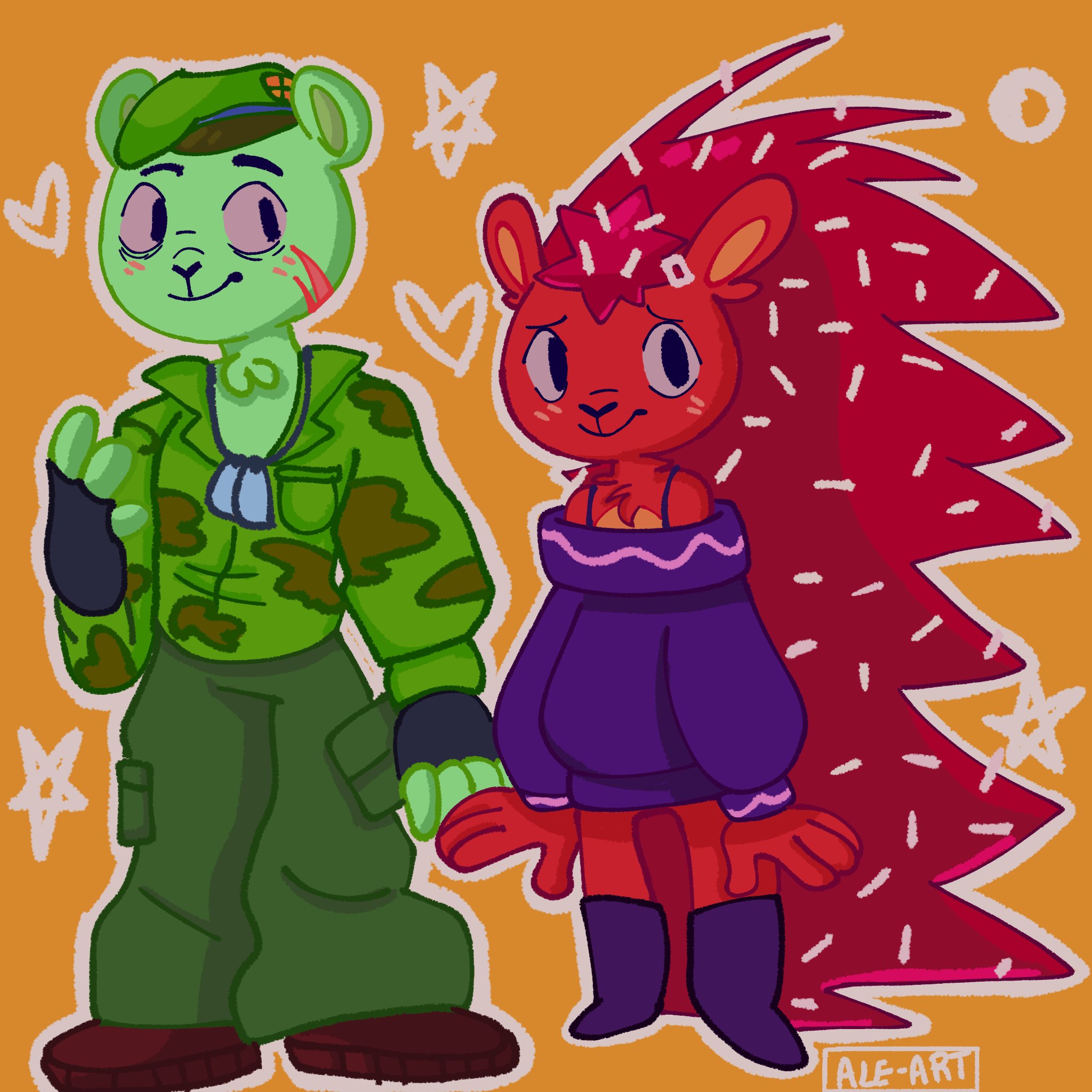 Happy Tree Friends Flippy And Ale