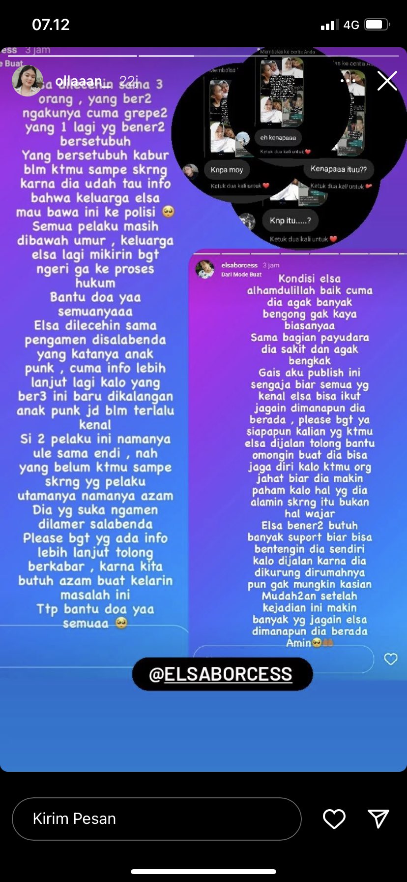 txtdaribogor on Twitter: "Ya allah, elsa borcess jadi korban pelecehan seksual daks:( https://t ...