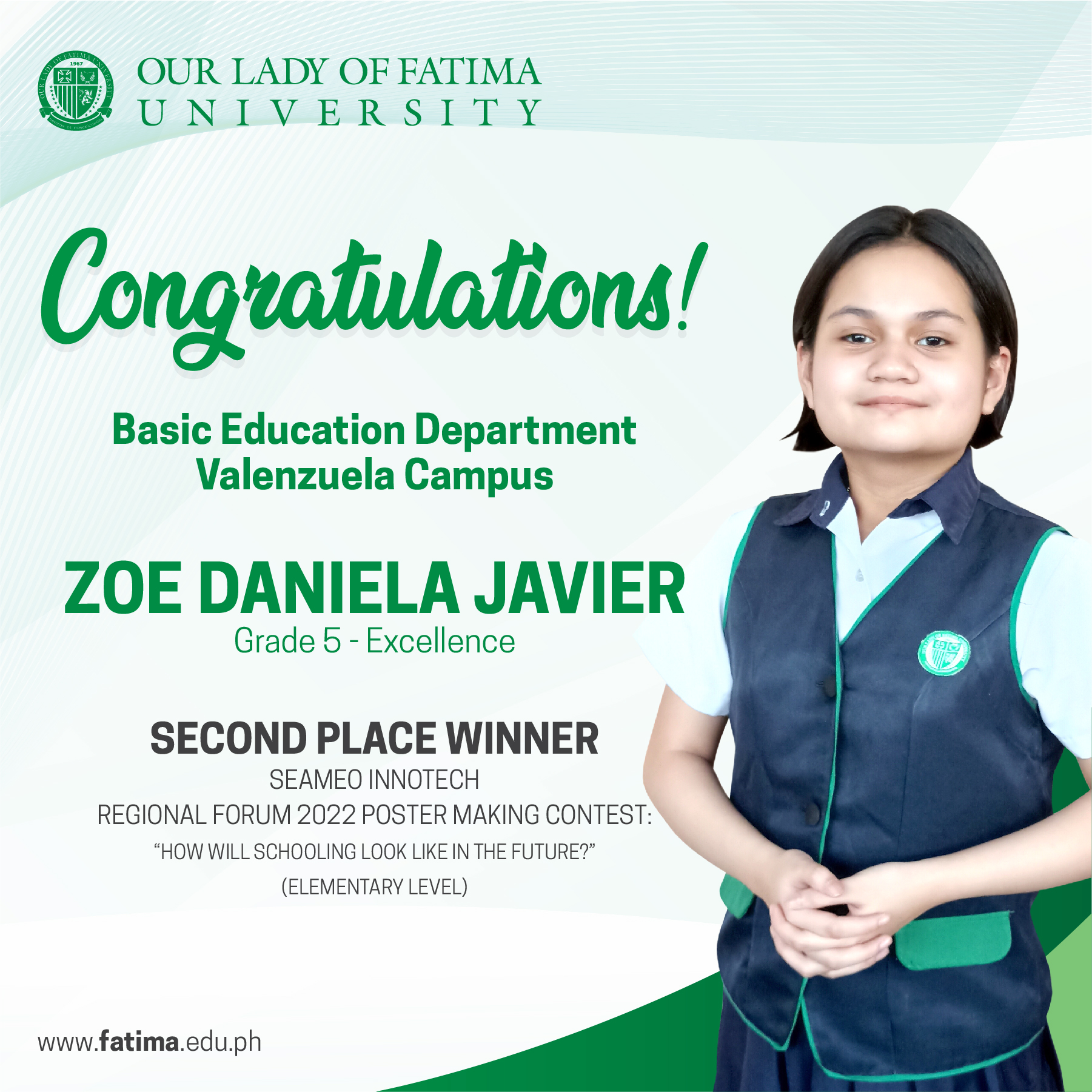 Our Lady Of Fatima University Valenzuela Uniform