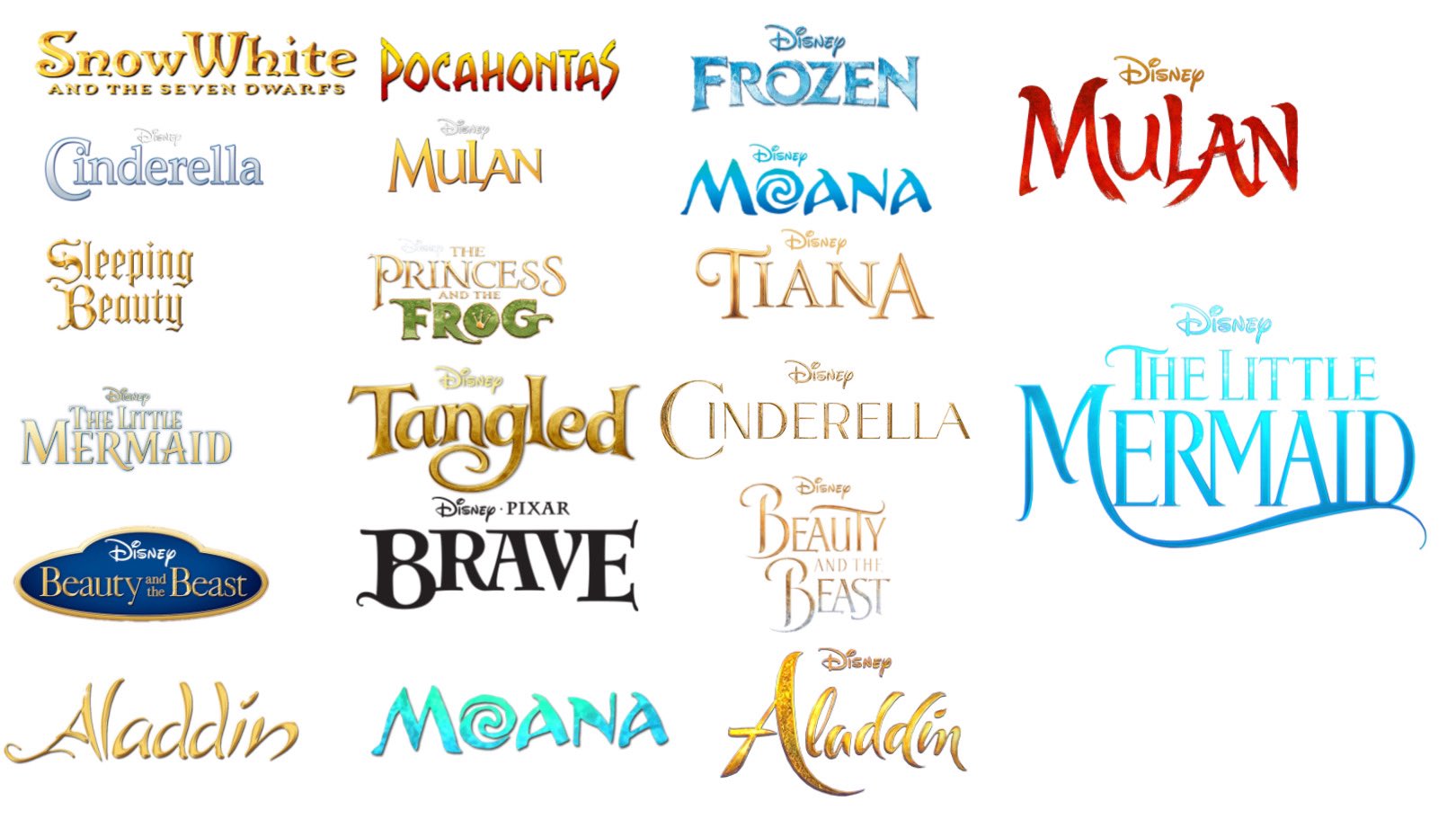 Disney Princes Names List