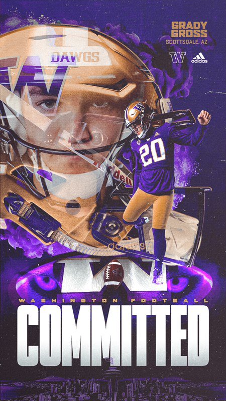 2022 5* K Grady Gross commits to Washington : r/CFB