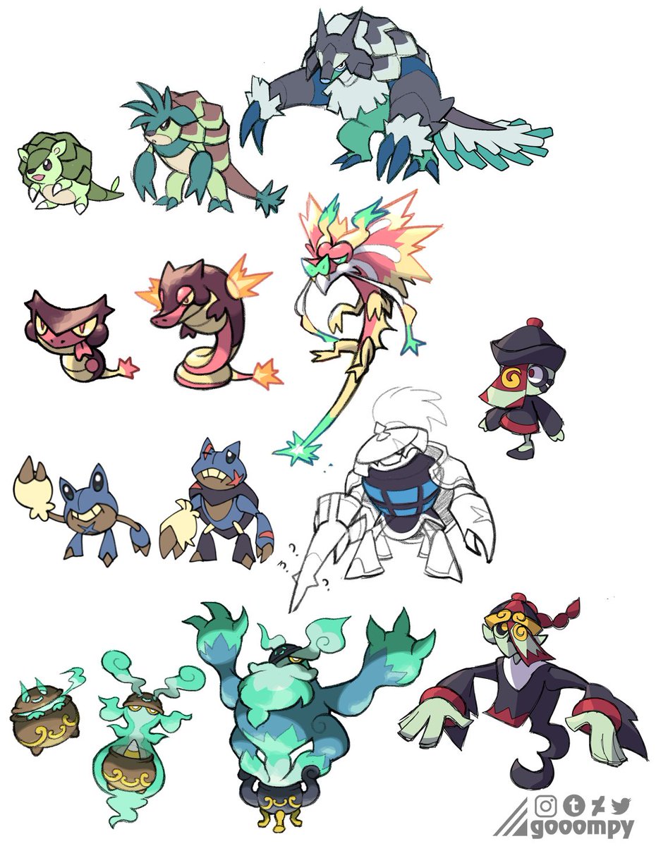 「i never posted the combined version of my hisuian form fakem」gooompy ...