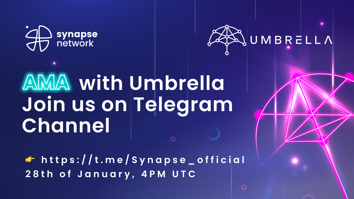 Synapse Network on Twitter: "📆 28.01, 4 PM UTC! Join us for an AMA with @UmbNetwork Team! 💸 150 ...