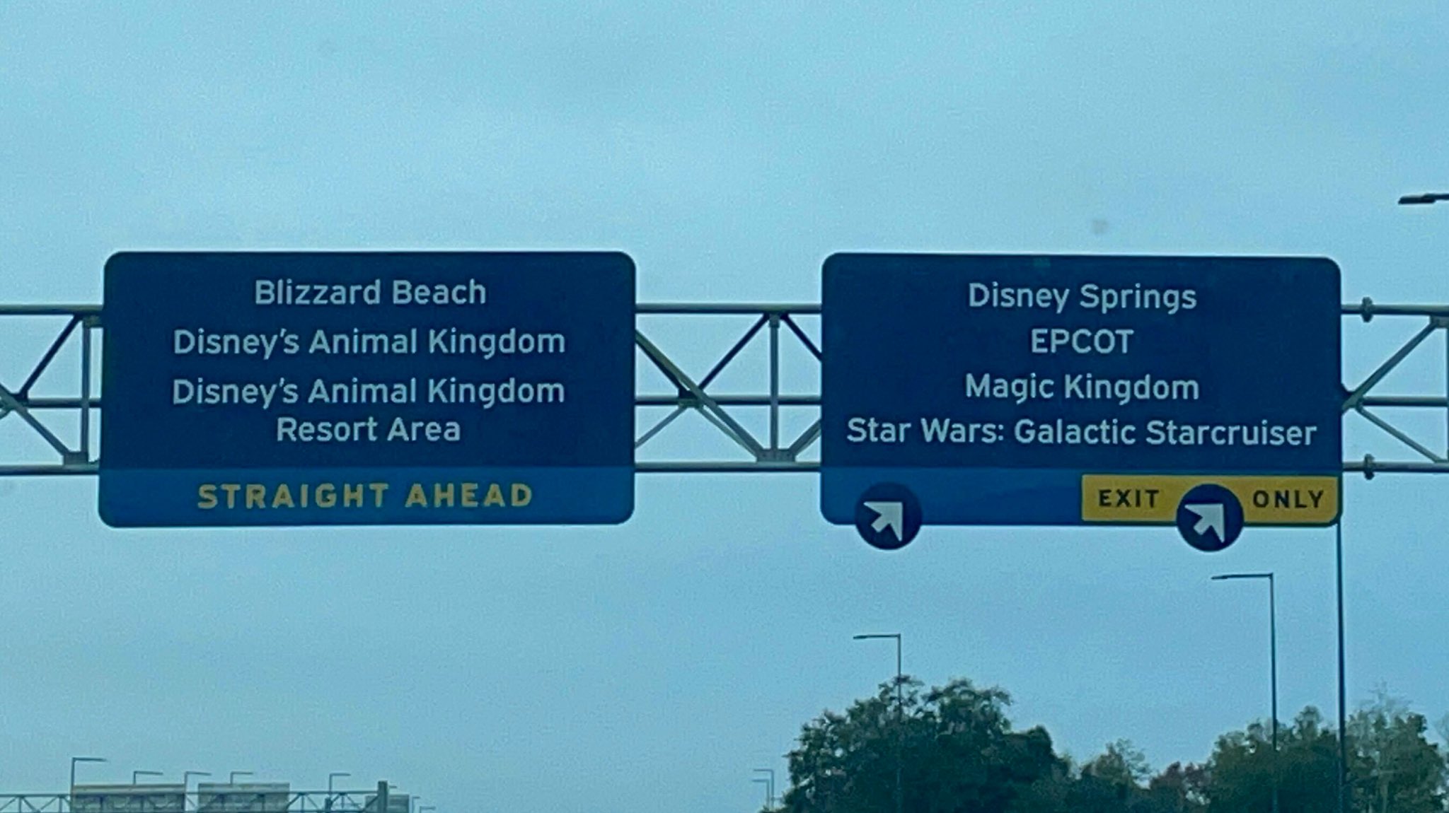 Disney World Exit Sign