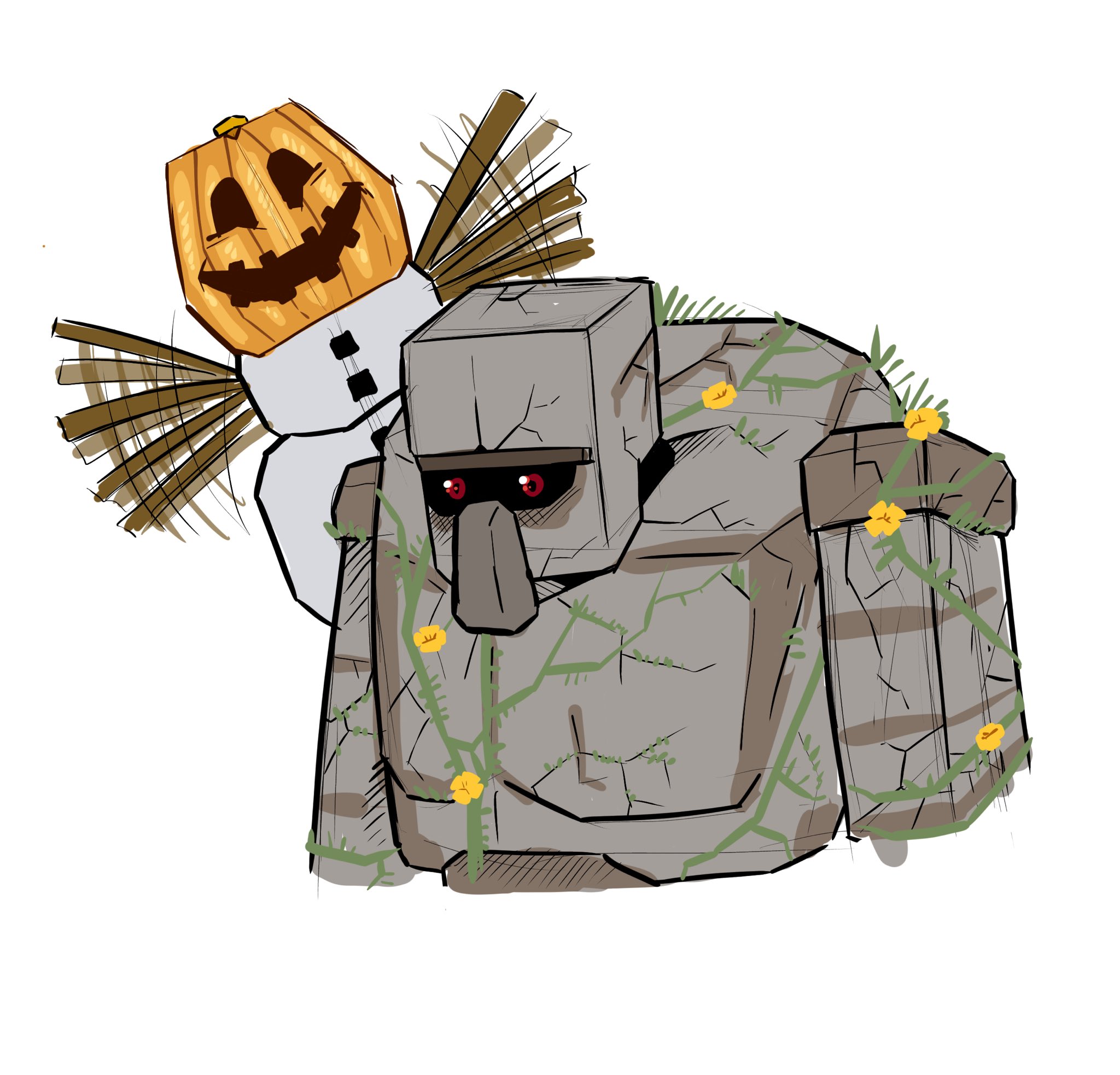 Minecraft Iron Golem Drawing