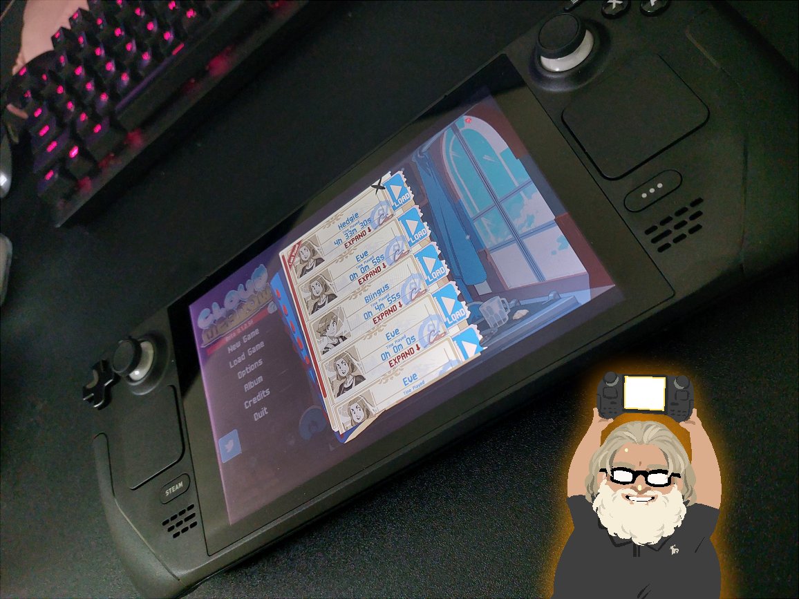 Thanks to people at @valvesoftware we've got our hands on the Steam Deck! And yes Cloud Meadow ...