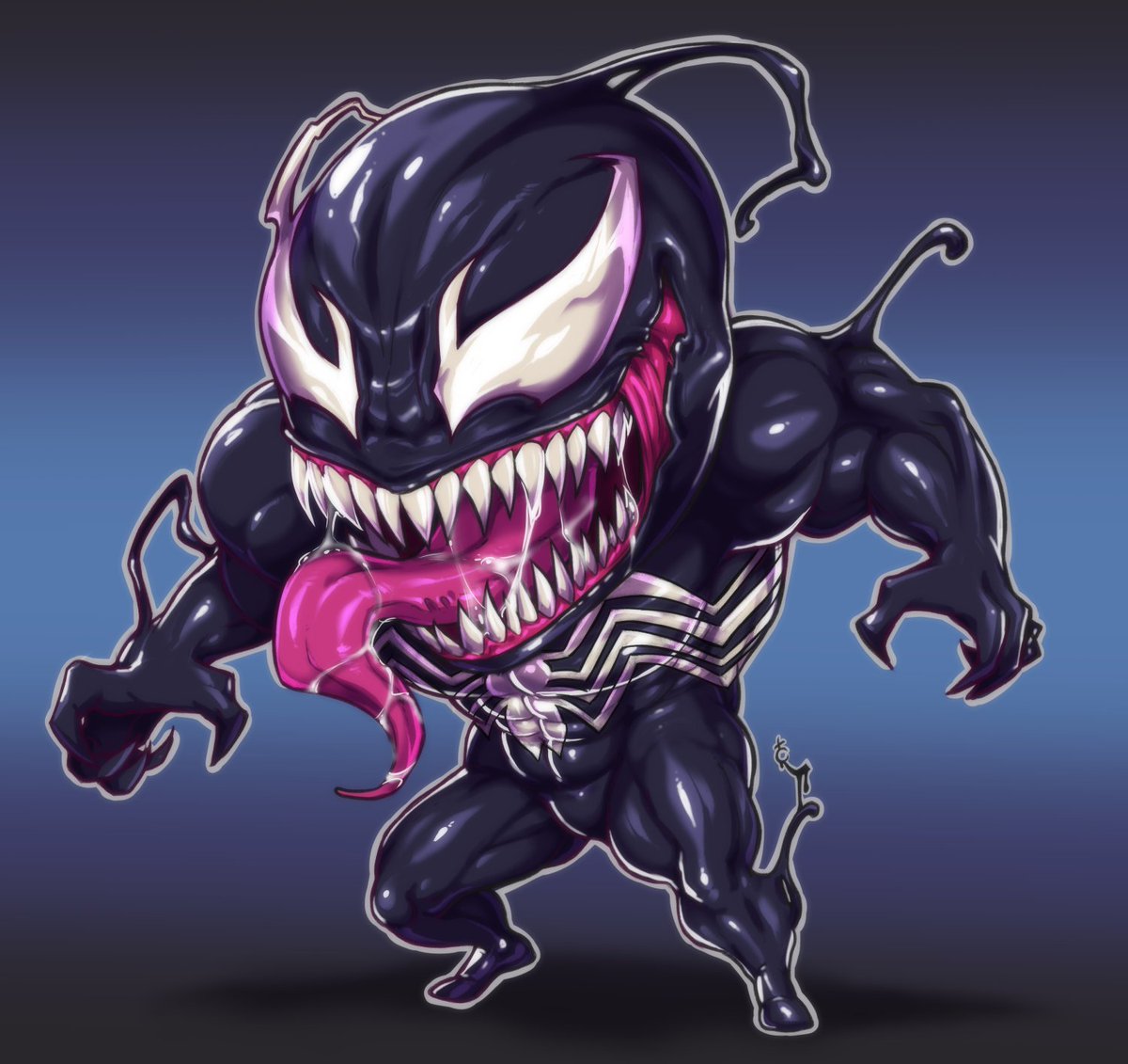 How To Draw Chibi Venom