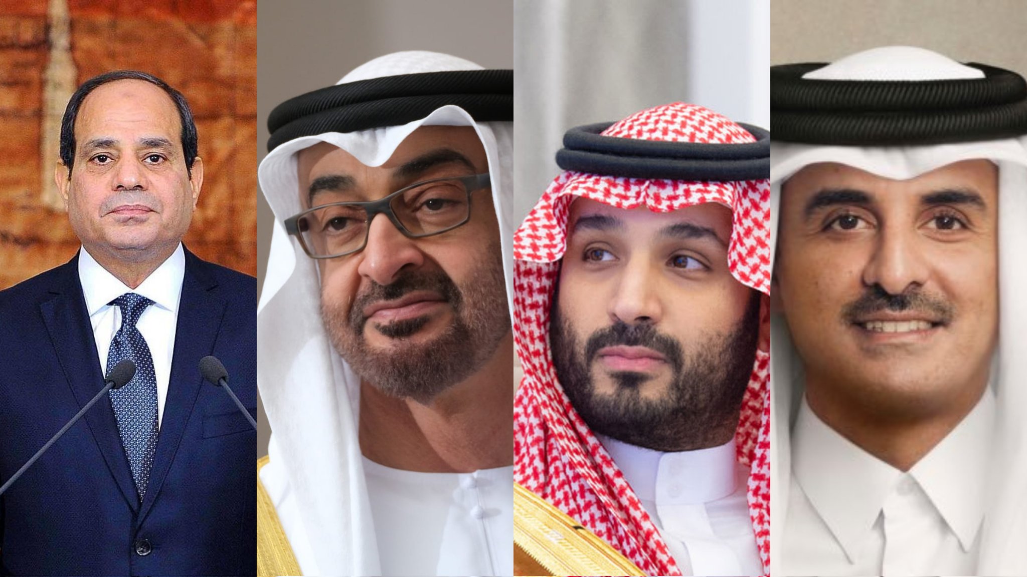 Mahmoud Gamal on Twitter: "Egypt's President Al-Sisi, Abu Dhabi Crown Prince MBZ, Saudi Arabia ...