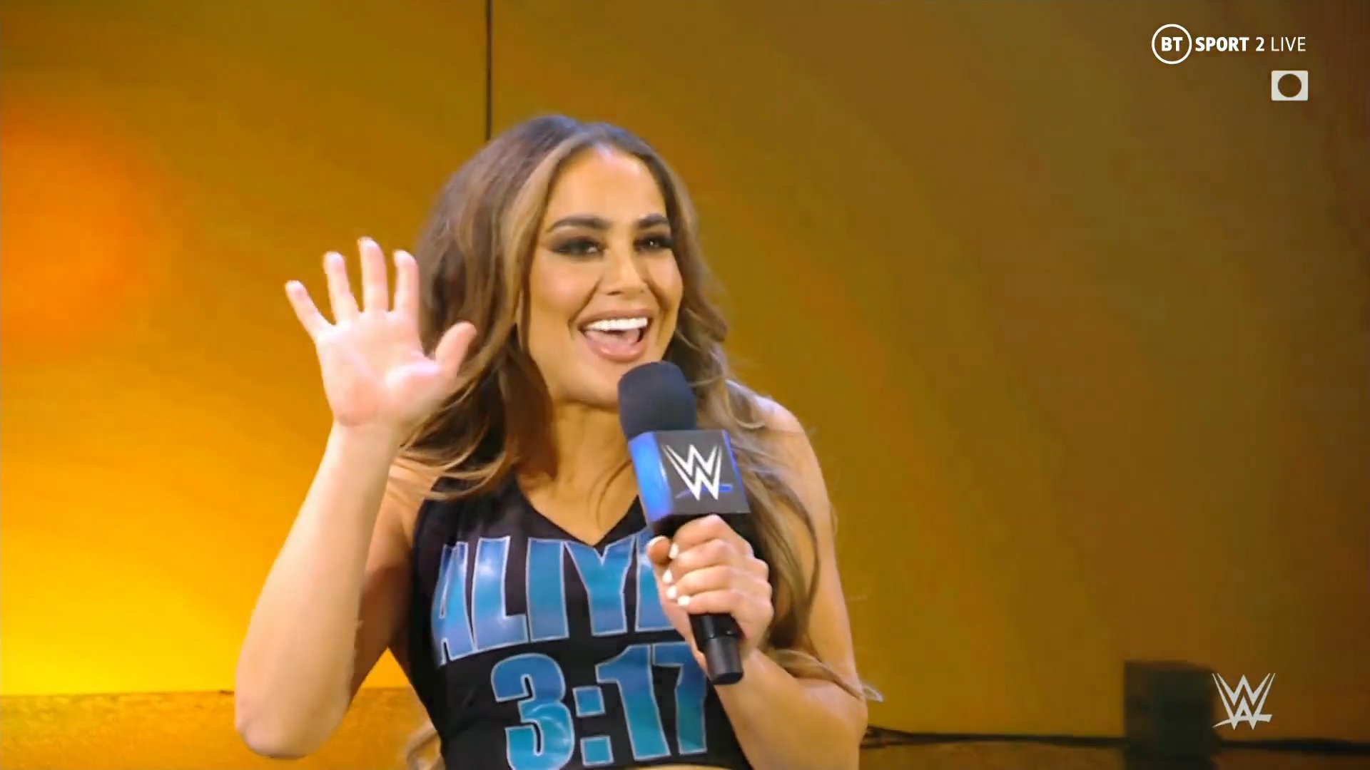 WWE on BT Sport on Twitter: "ALIYAH 3:17!!! 🔥 🔥 🔥 #SmackDown https://t.co/5tHStrBF8w" / Twitter