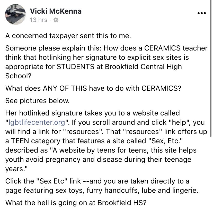 Libs Of Tiktok On Twitter A Wisconsin High School Teacher Included A