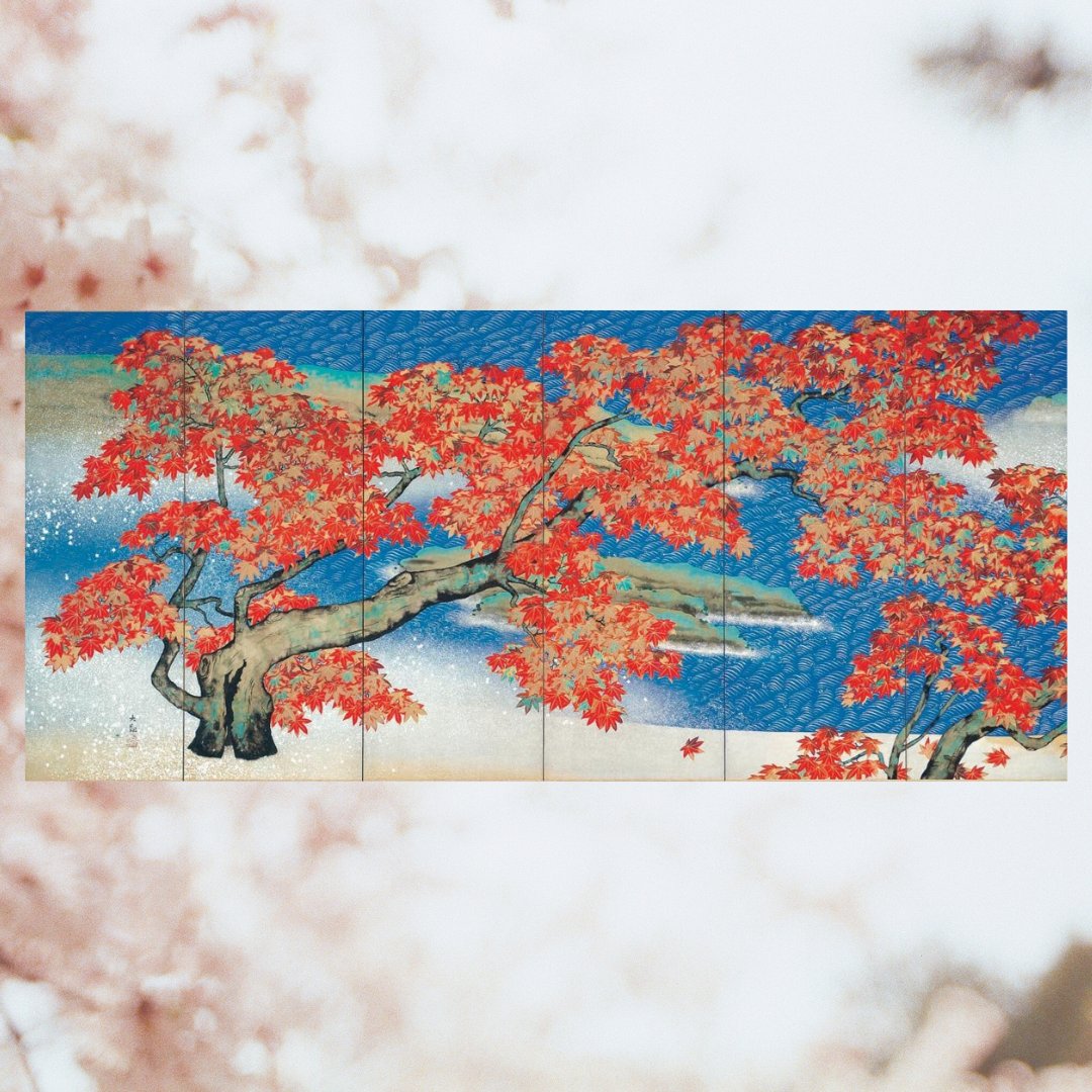 Autumn Leaves Painting Japanese