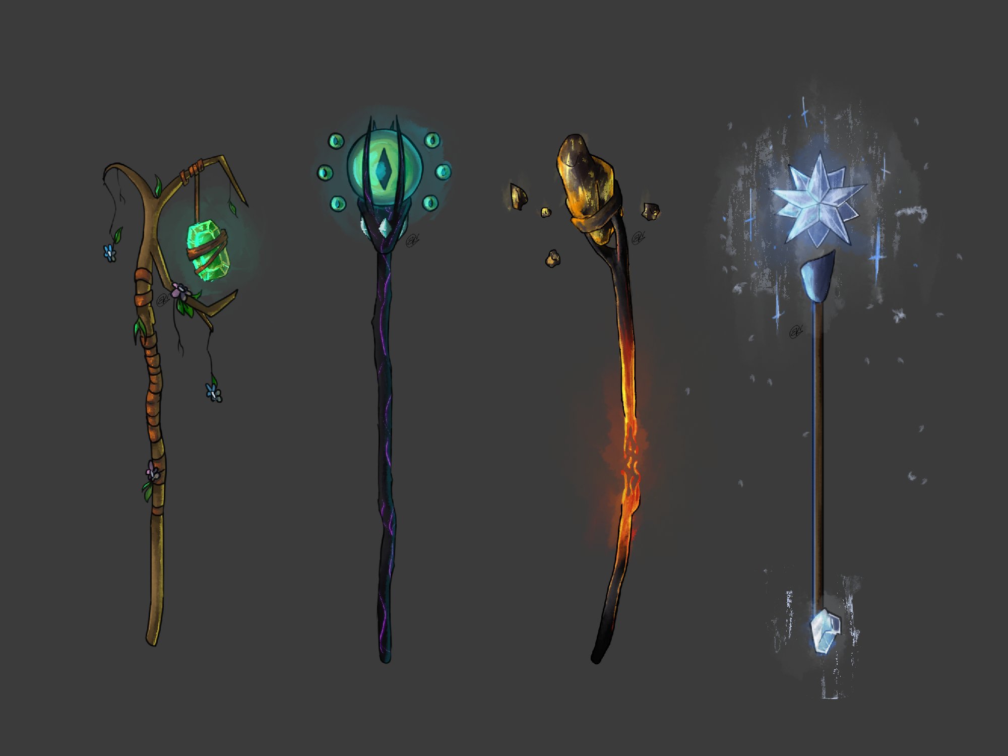 Wizard Staff Concept Art