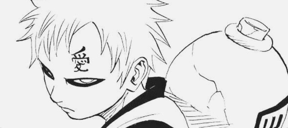 Gaara Black And White