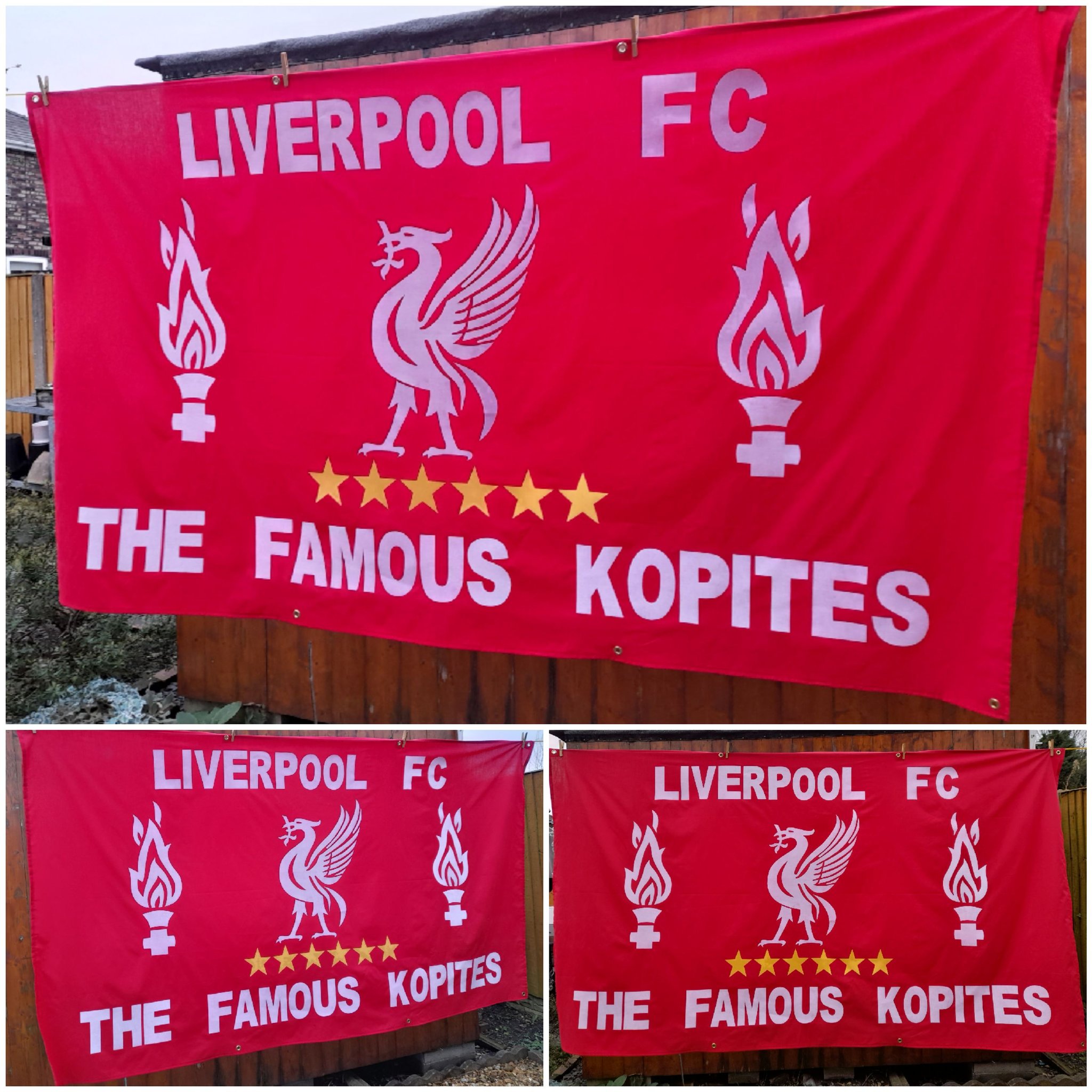 Liverpool Fc Banner Liverpool Banner Celebrating Their European