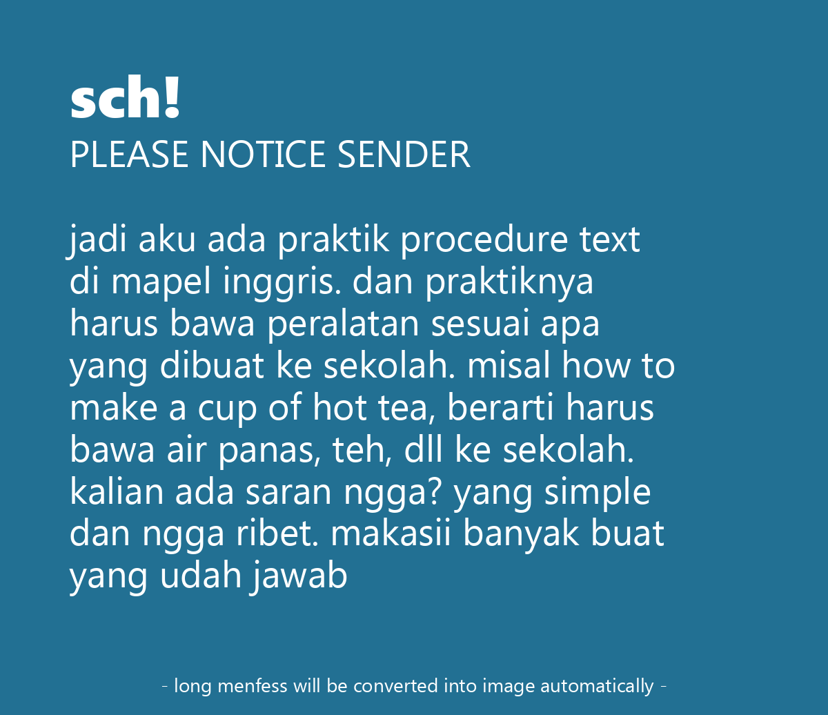 Contoh Notice Di Sekolah