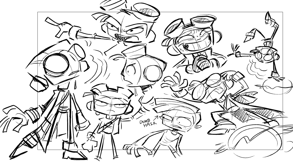 「doing silly raz doodles instead of worki」|pibbyboyの漫画