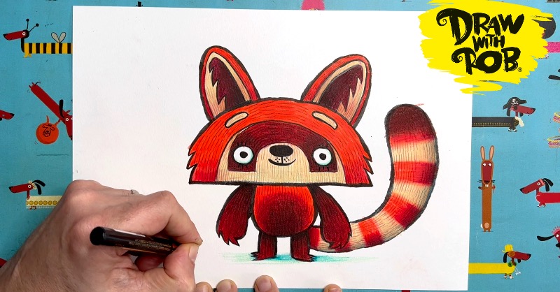 How To Draw A Cute Red Panda