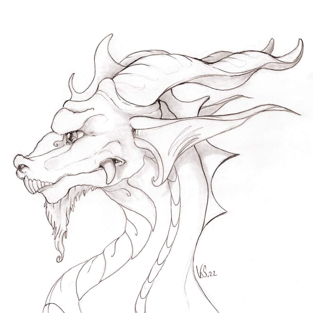 Easy Pencil Drawings Of Dragons