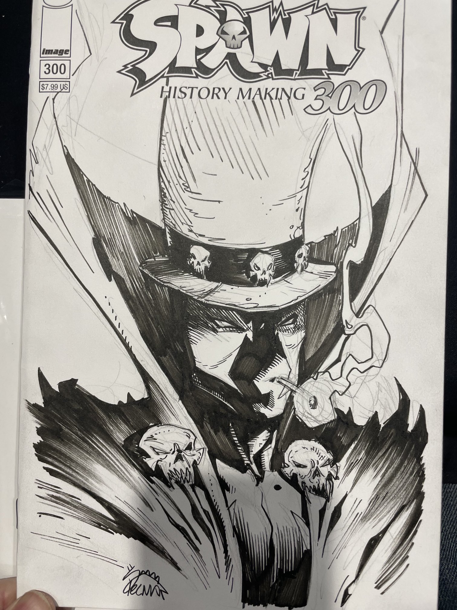 Spawn Gunslinger Drawing