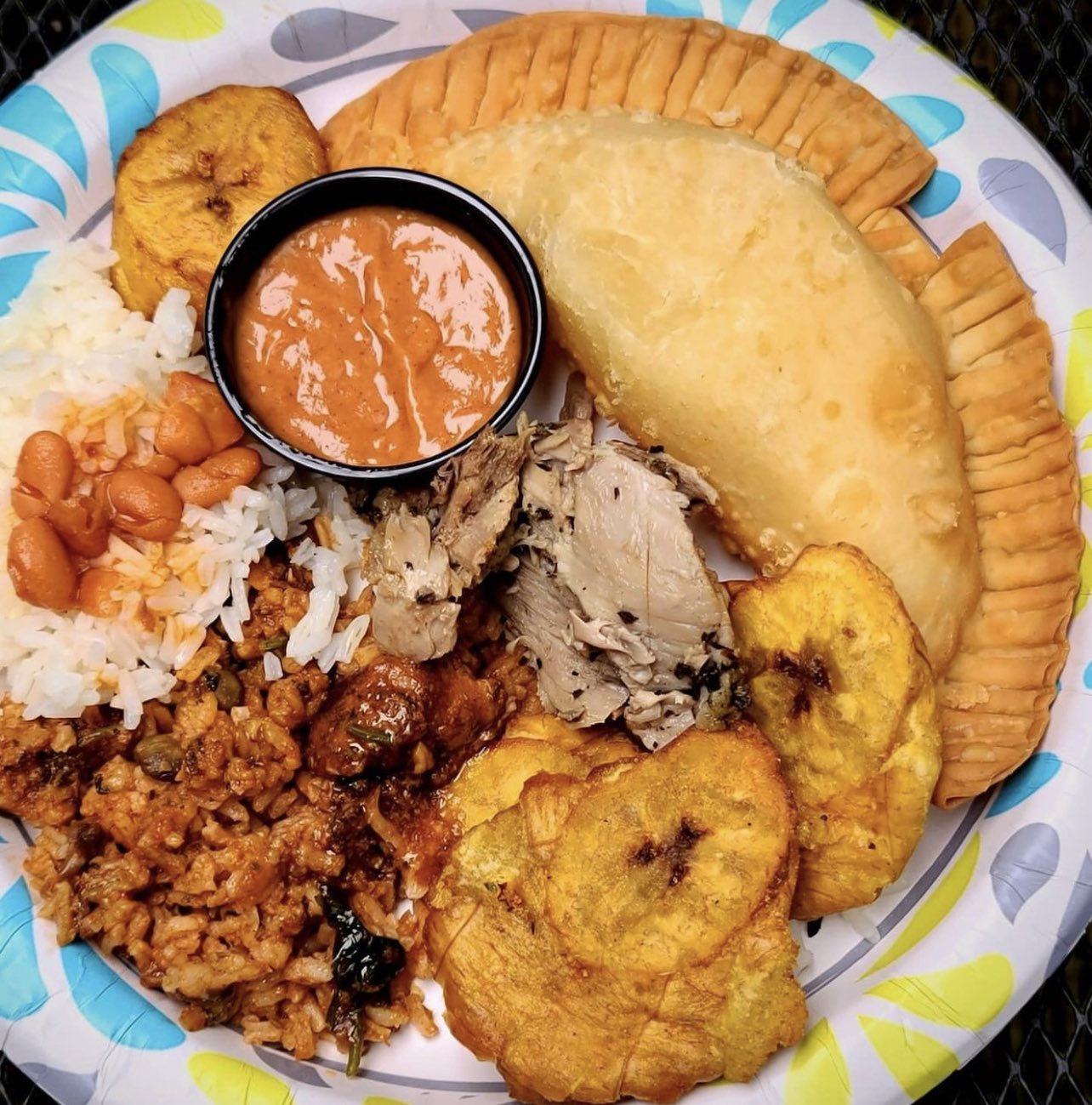 Pernil With Rice And Beans