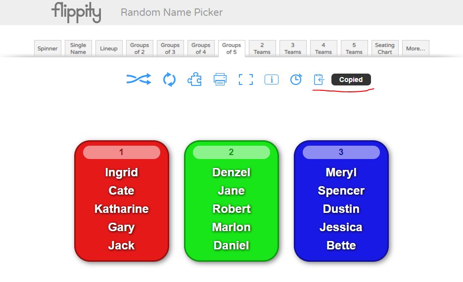 Flippity Random Name Picker Random Name Generator – TCEA TechNotes