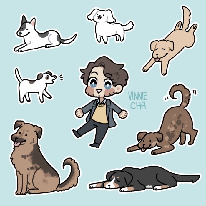 「will graham and his dogs 🐕 #hannibal #」| vinnie @ AvCon 39のイラスト
