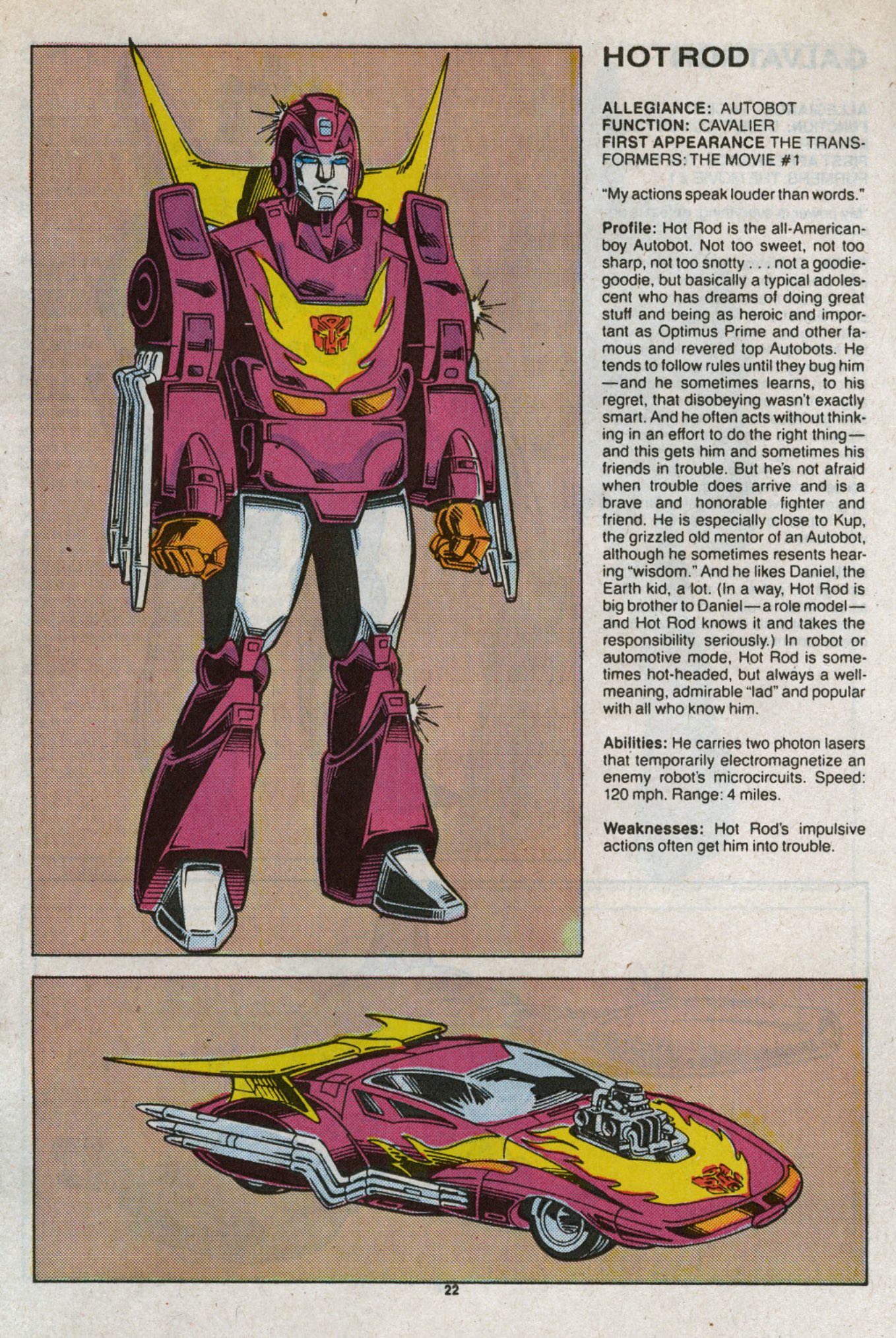 Hot Rod And Rodimus Prime G1